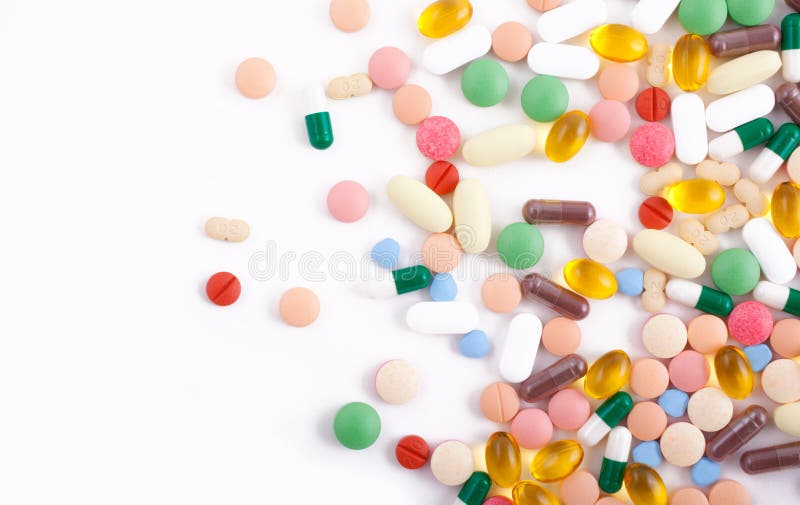 Pillen, Tabletten En Capsules Stock Foto - Image of ziekenhuis, macro ...