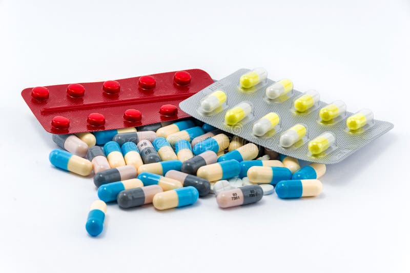 Pillen Und Tabletten Colorfull Stockbild - Bild von medizinisch ...