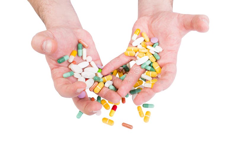 Concept Pijnstillers. Moderne Geneesmiddelen. Pijnstillers. Anesthesie ...