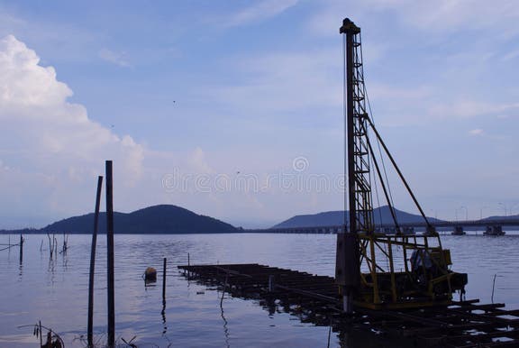 Pilling machine stock image. Image of machine, clouds - 45809791