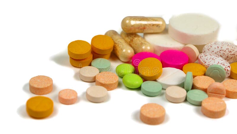 Pillole immagine stock. Immagine di isolato, beige, malattia - 11108201
