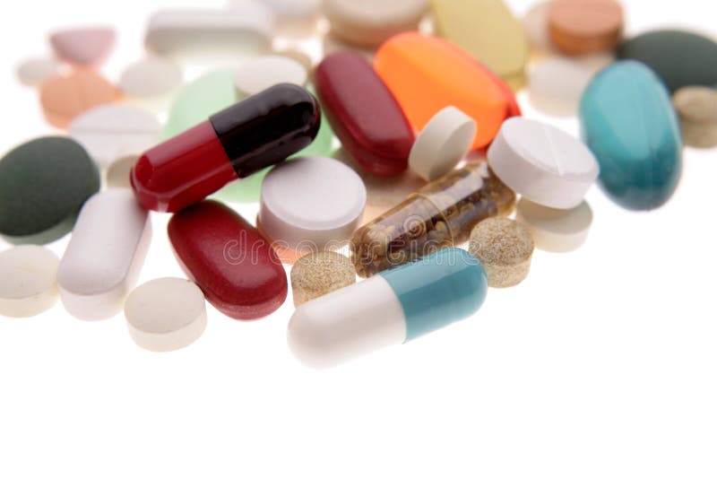 Pillole Assorted fotografia stock. Immagine di macro, istante - 3278590