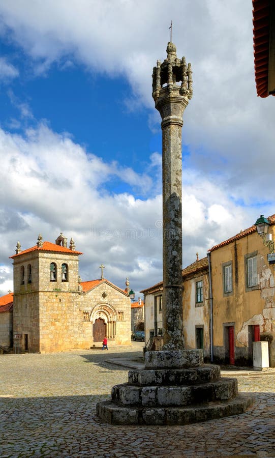 Pillory of Sernancelhe, the Symbol of Justice in the Town Stock Photo ...
