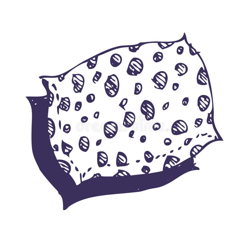 Had a Nap, Pillows Doodle Icon, Vector Illustration Stock Illustration ...
