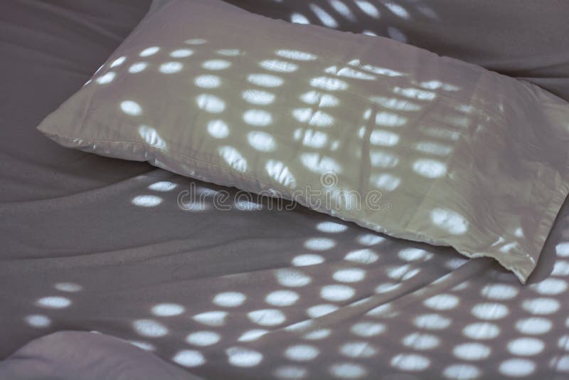 Pillow on the Bed stock image. Image of rest, shadow - 66779871