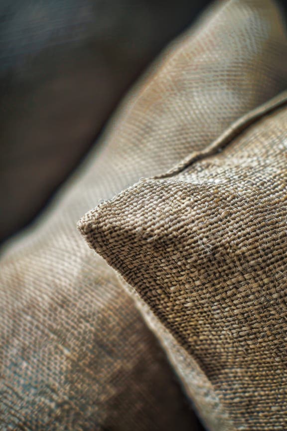 A Pillow with a Brown and Tan Pattern Stock Photo - Image of pattern ...