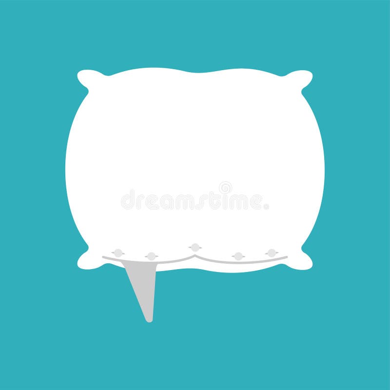 Pillow Bubble Speech. Place for Text Stock Vector - Illustration of ...