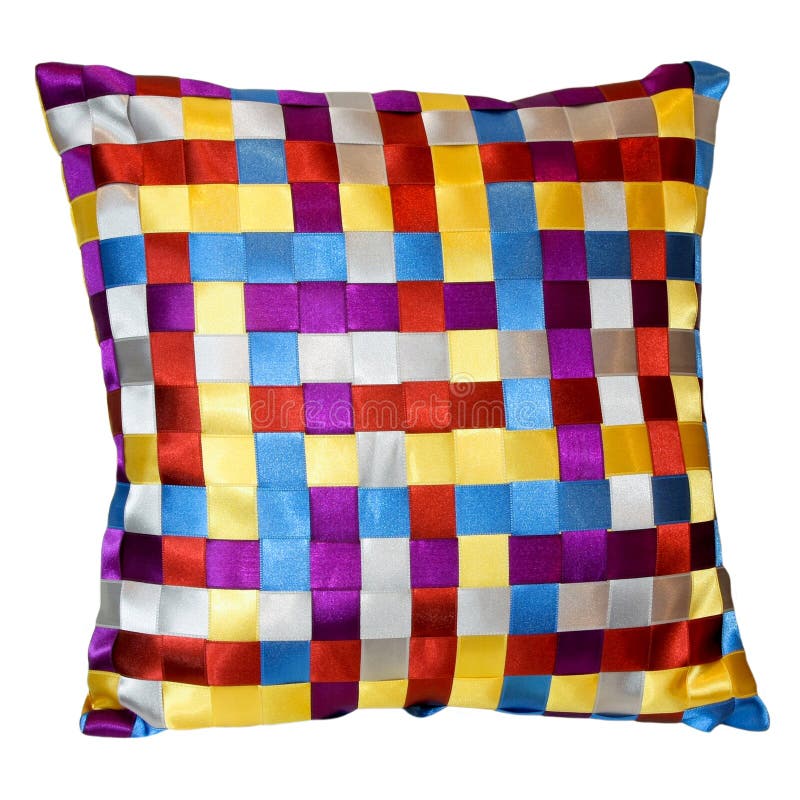 Pillow color stock image. Image of square, vivid, texture - 5711795