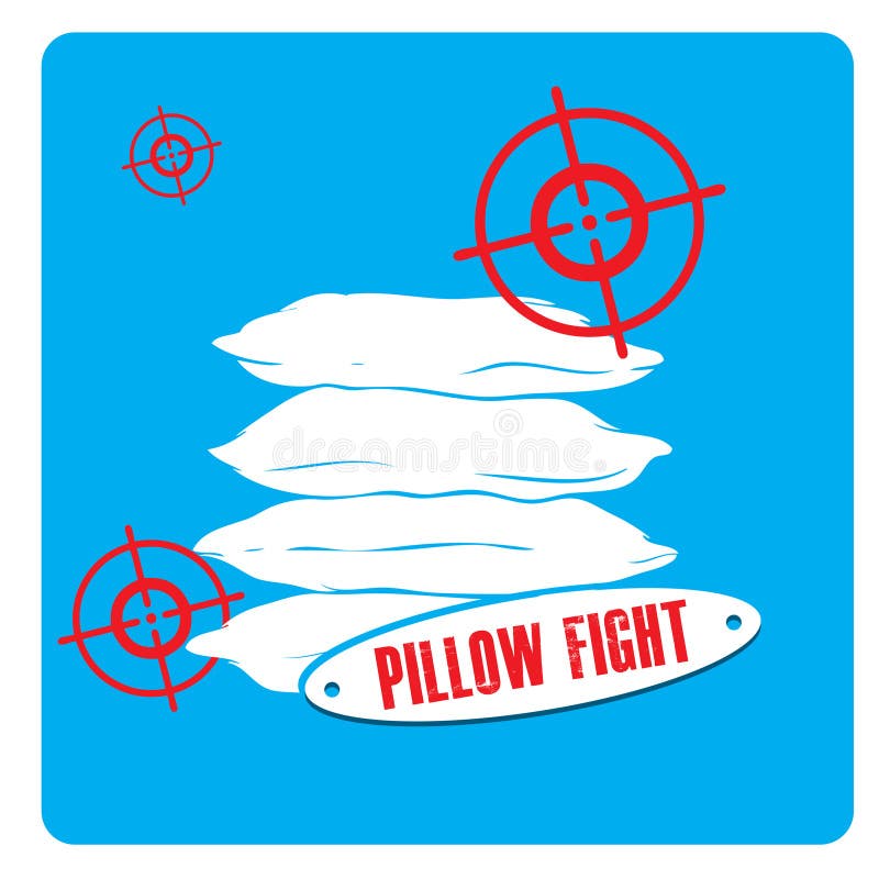 Pillow Fight event poster stock vector. Illustration of battle - 322002409