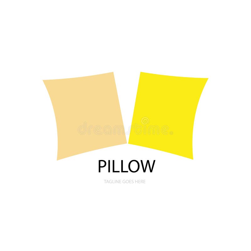Yellow Pillow logo vector stock vector. Illustration of blanket - 174095154