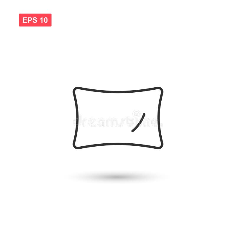 Pillow Icon Vector Design Isolated 6 Stock Vector - Illustration of ...