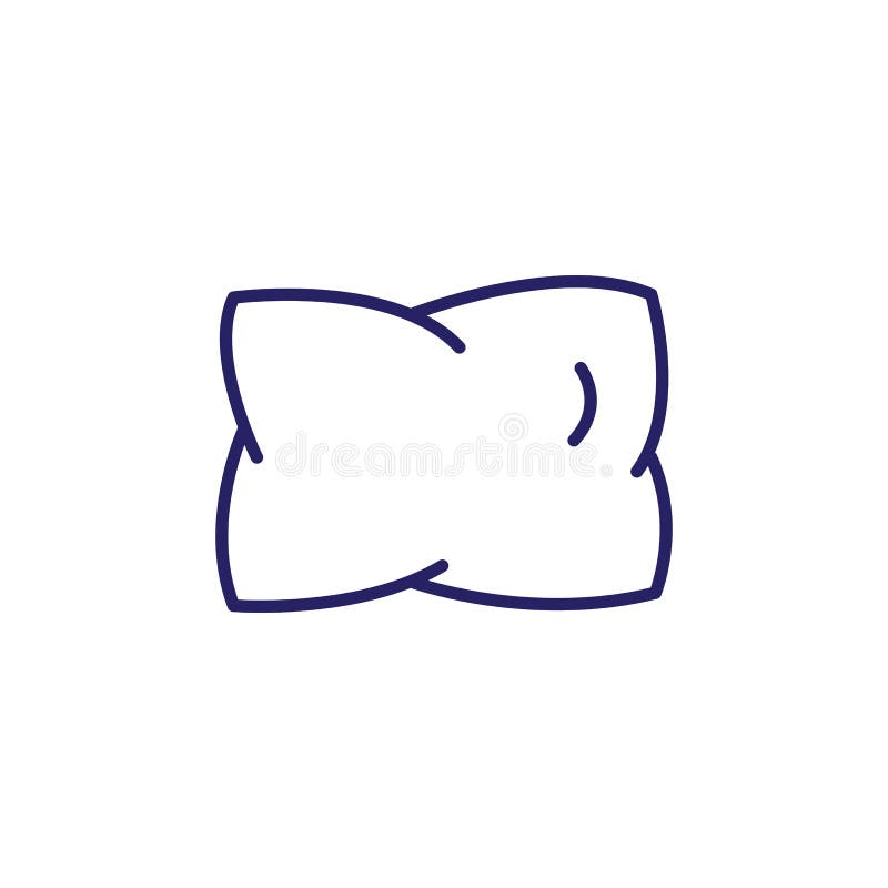 Pillow in the Style of the Outline. Stock Vector - Illustration of ...