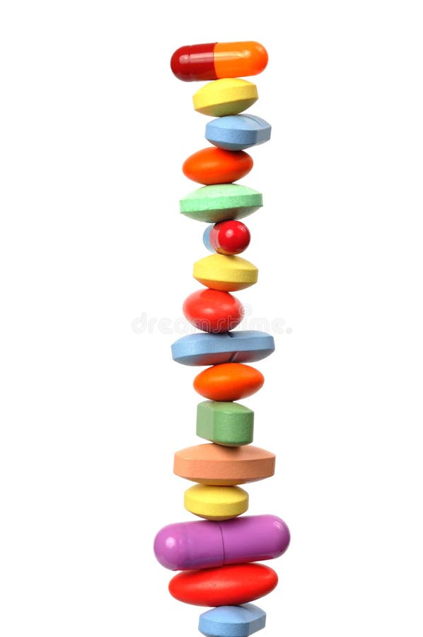 Stack Of Pills And Capsules Stock Image - Image of tablets, heap: 15637301