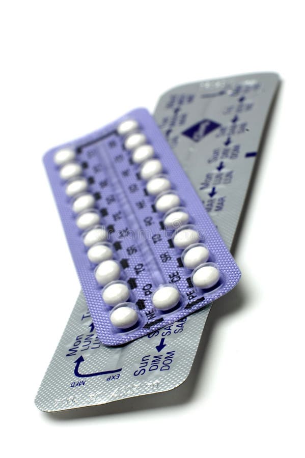Pack of Birth Control Pills (Close View) Stock Image - Image of care ...