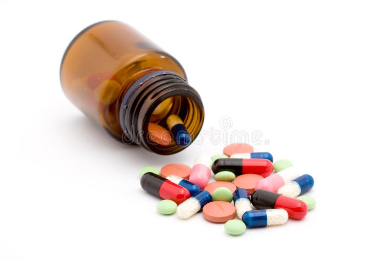 Stack of Pills and Capsules Stock Photo - Image of pharmaceuticals ...