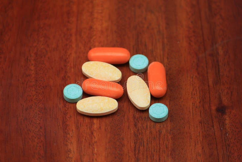 Pills with Beautiful Colors To Relieve Pain Stock Image - Image of ...