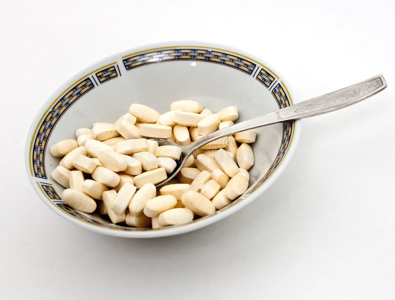 Bowl Full Pills White Plate Stock Photos - Free & Royalty-Free Stock ...