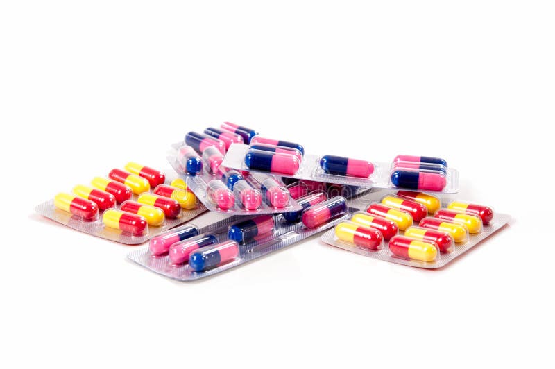 Pills and capsules stock photo. Image of pack, addiction - 30471326