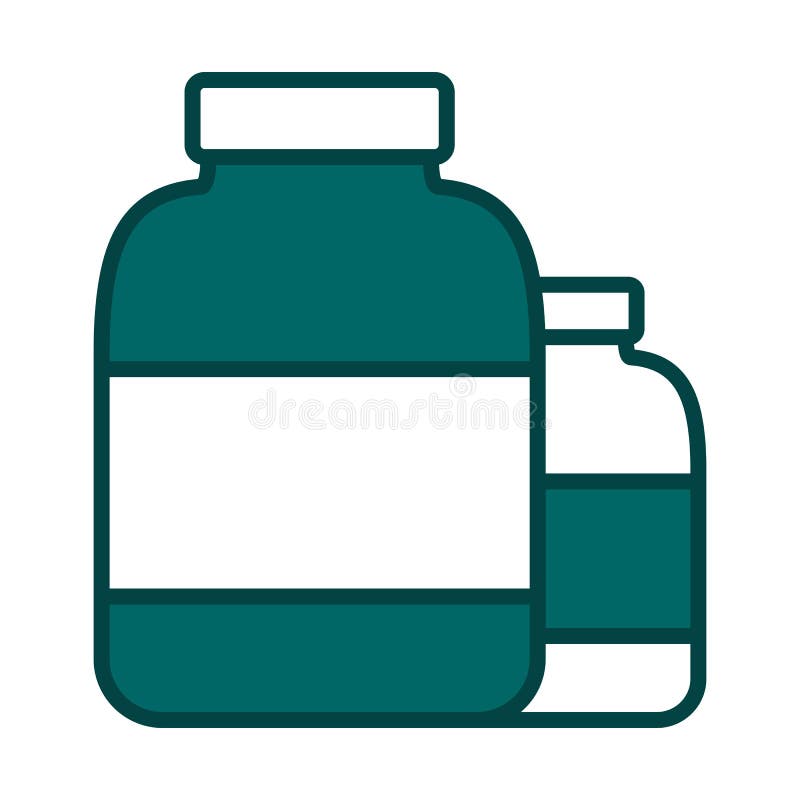 Pills Container Icon stock vector. Illustration of hospital - 238704076