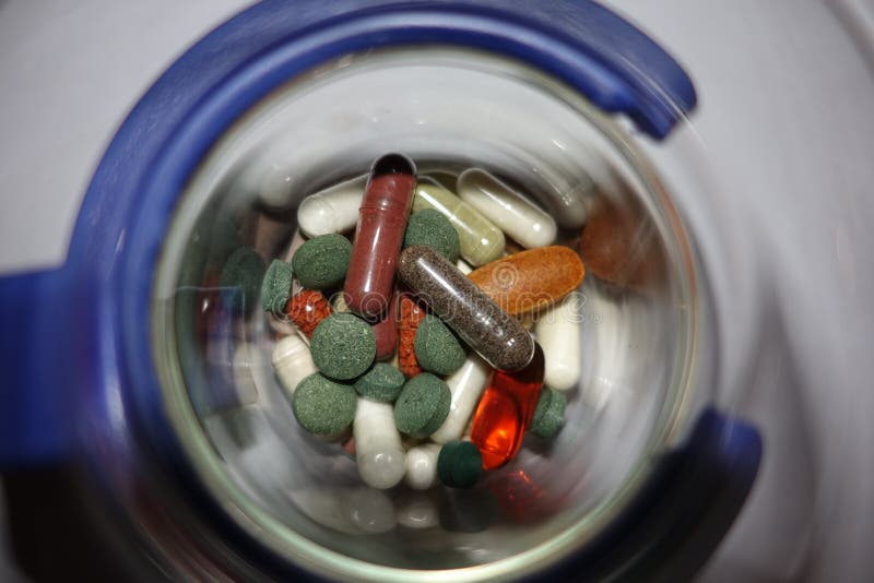 Daily pills dose stock image. Image of hospital, dosage - 105161883