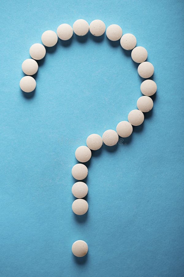 Pills in the Form of Question Mark Stock Photo - Image of prescription ...