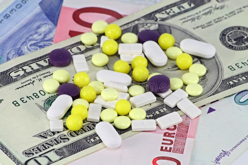 Money and pills stock photo. Image of finance, deposit - 19413624