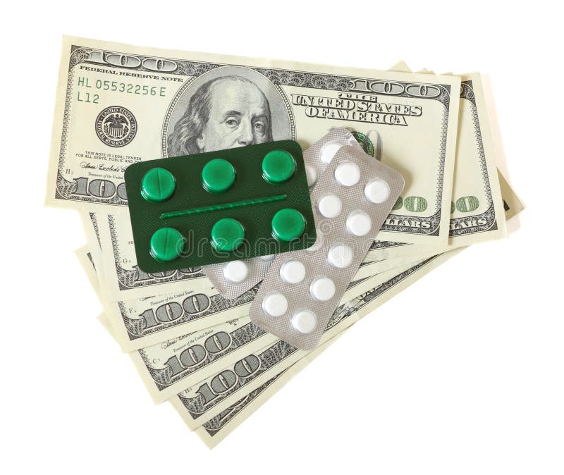 Pills and Money stock image. Image of pill, currency - 13442865