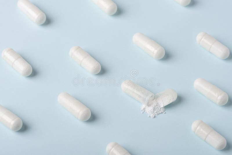 256 White Capsule Open Powder Stock Photos - Free & Royalty-Free Stock ...