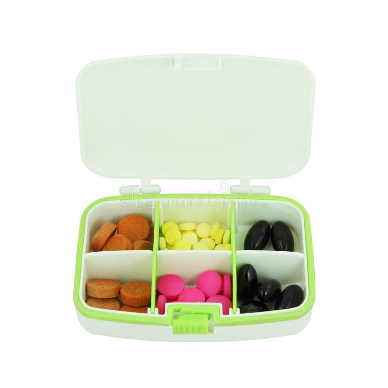 Pills in pill box stock image. Image of pills, dose, disease - 30764695