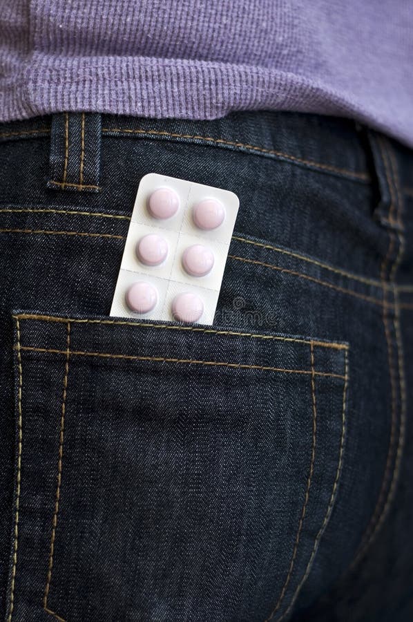 Pills in pocket stock image. Image of pharmacist, pharmacy - 12600373