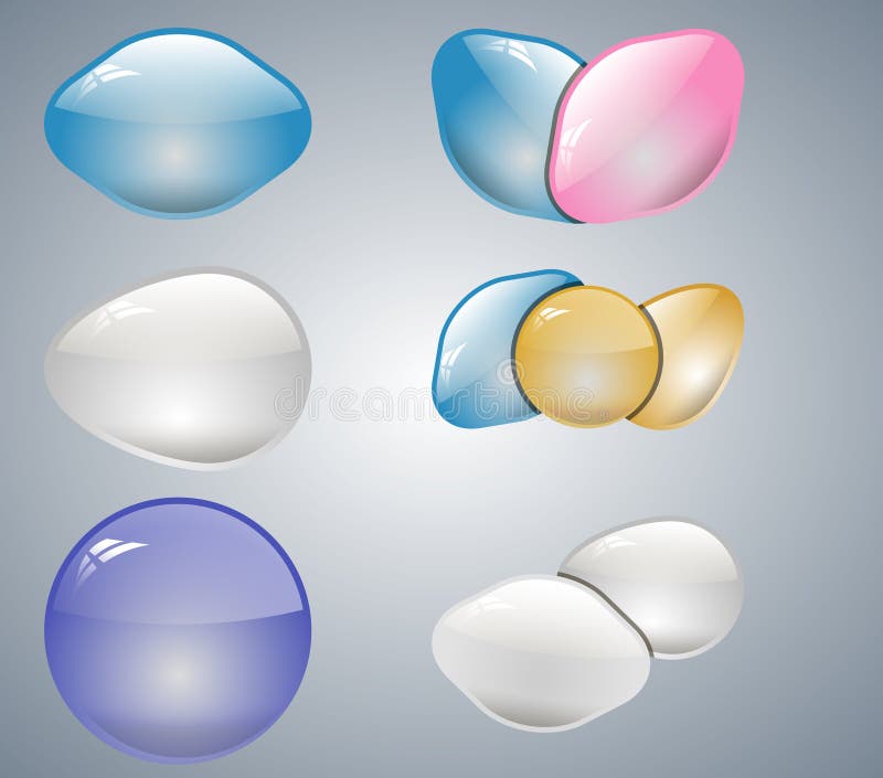 Pills of different shapes. stock vector. Illustration of medical - 69929029