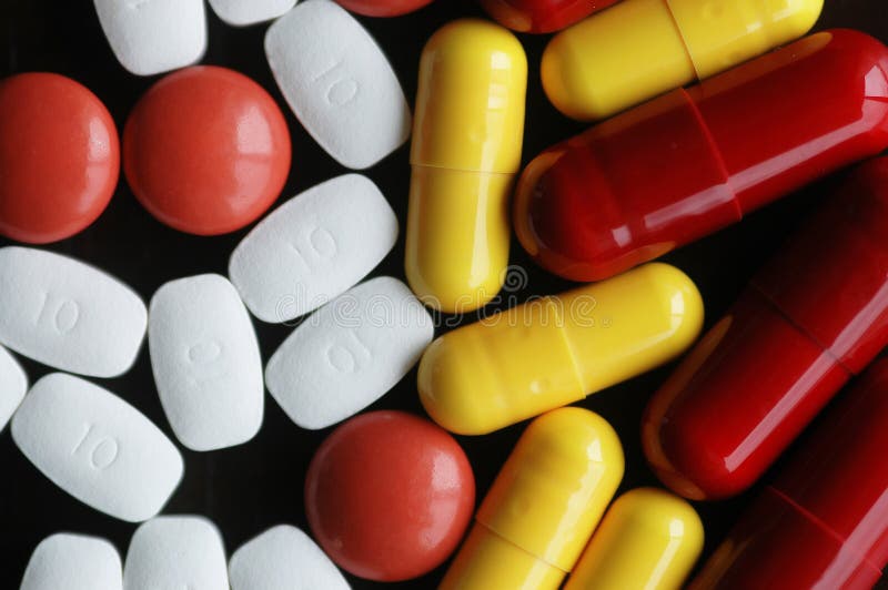 Pills on table stock photo. Image of pharmacy, hospital - 2223834