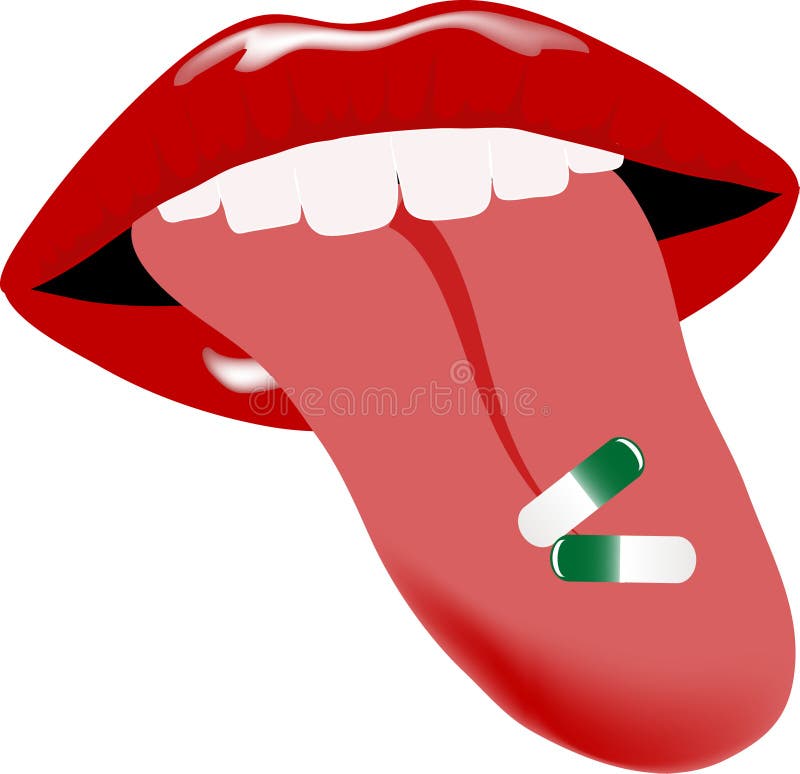 Laughing red lips stock vector. Illustration of laughing - 3099886
