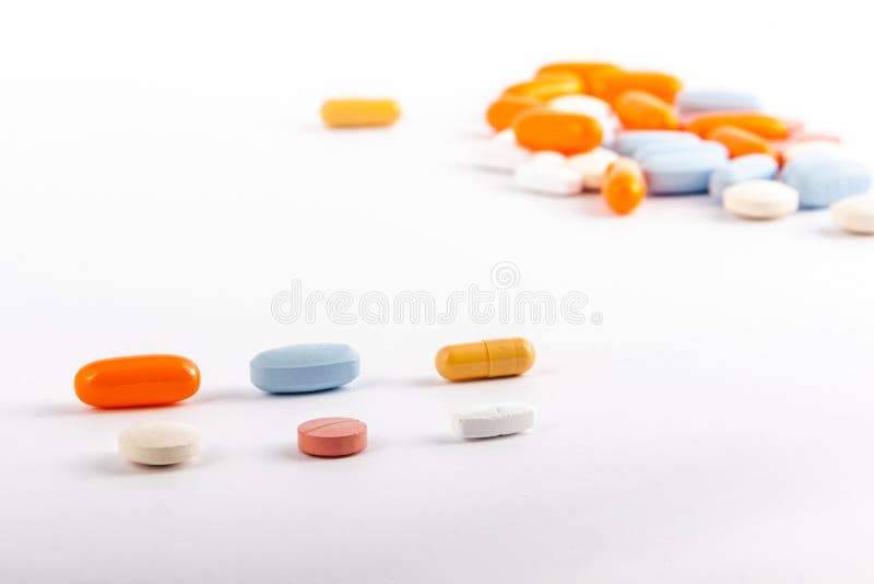 Pills in two rows stock image. Image of health, medicine - 32318279