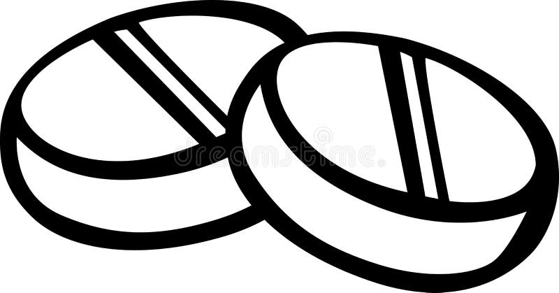 Pills vector illustration stock vector. Illustration of couple - 7636889