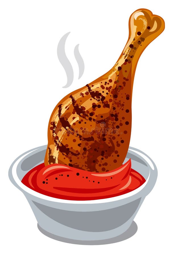 Pilon de poulet chaud illustration stock. Illustration du apéritif ...