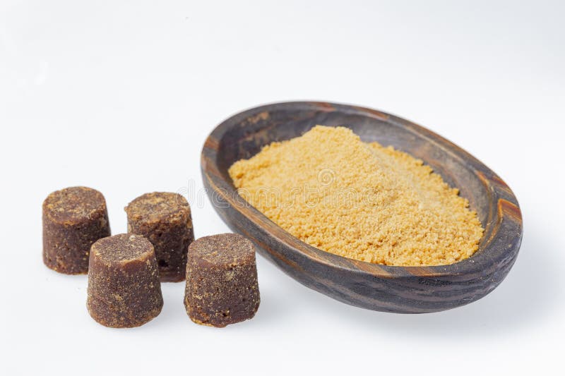 Piloncillo En Bar and Ground Piloncillo Stock Image - Image of crystal ...