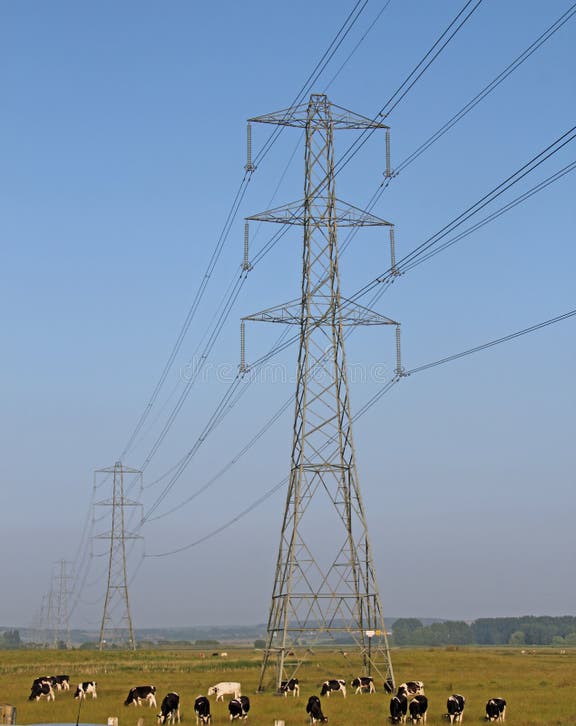 Pilone della National Grid fotografia stock. Immagine di pilone - 32512850