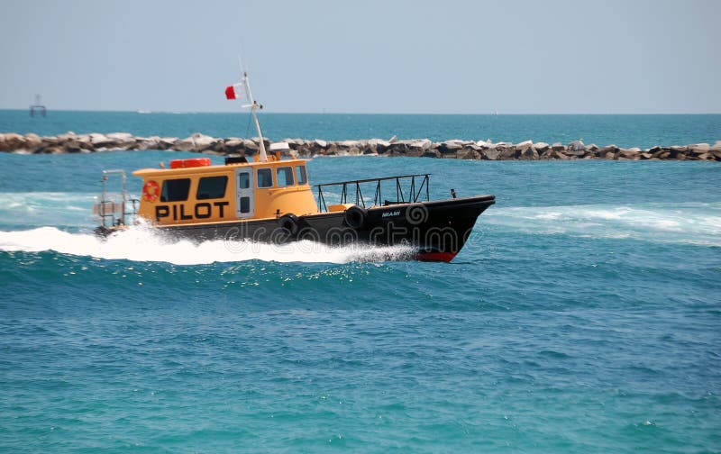 Pilor Boat stock photo. Image of piloting, guiding, nautical - 9888050