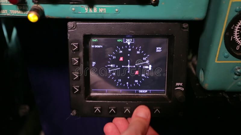 Pilot Adjusts Handwheel before Flight Stock Footage - Video of ...