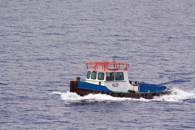Pilot boat stock photo. Image of pilot, guiding, commercial - 14255390