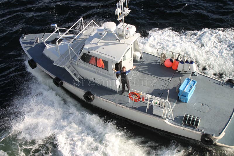 Coastal Safety, Salvage and Rescue Boat Stock Image - Image of patrol ...