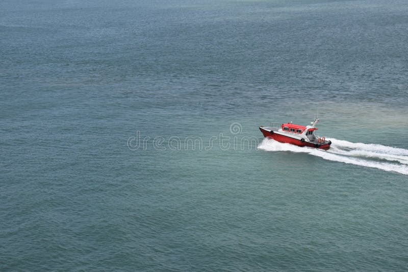 Pilot boat on duty editorial photo. Image of speed, duty - 123800796