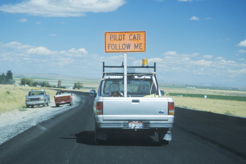 Pilot car stock photo. Image of green, lines, cone, isolated - 35367264