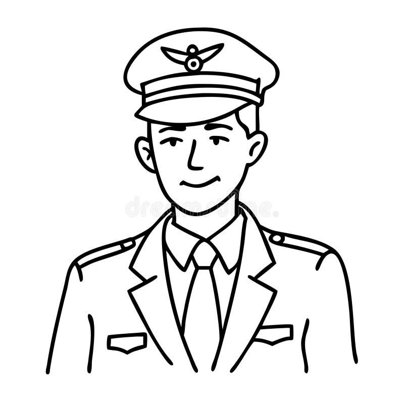 Pilot Character Illustration for Aviation Themes and Design Projects ...