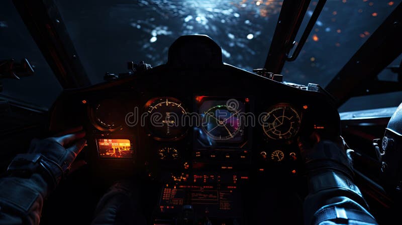 Pilot in the Cockpit of a Fighter Stock Image - Image of male, freedom ...