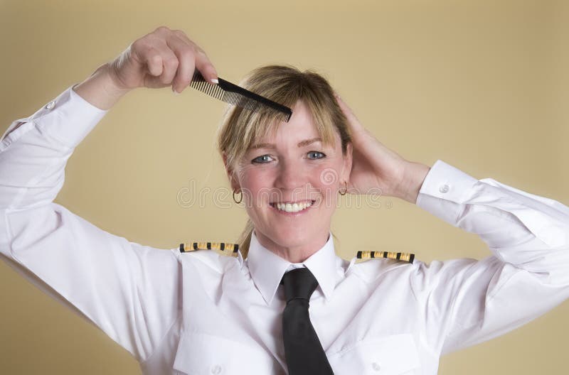 Pilot Combing Her Hair Stock Photos - Free & Royalty-Free Stock Photos ...