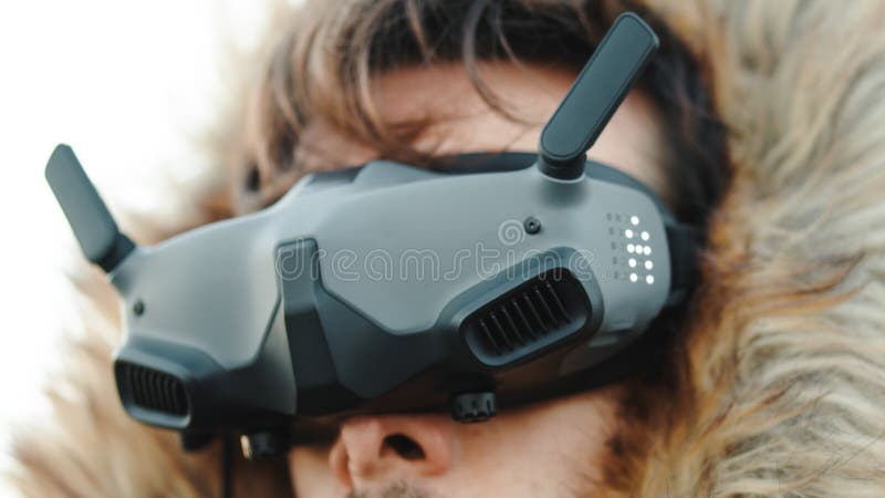 Pilot Controlling Fpv Drone through Googles Stock Photo - Image of ...