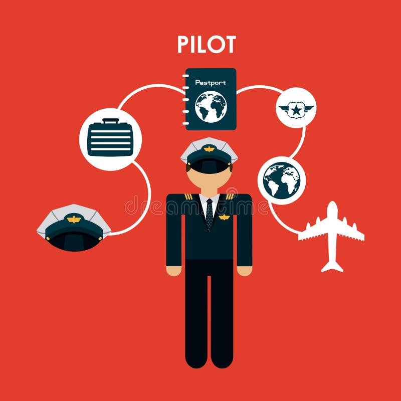 Pilot design stock vector. Illustration of business, crew - 47263083