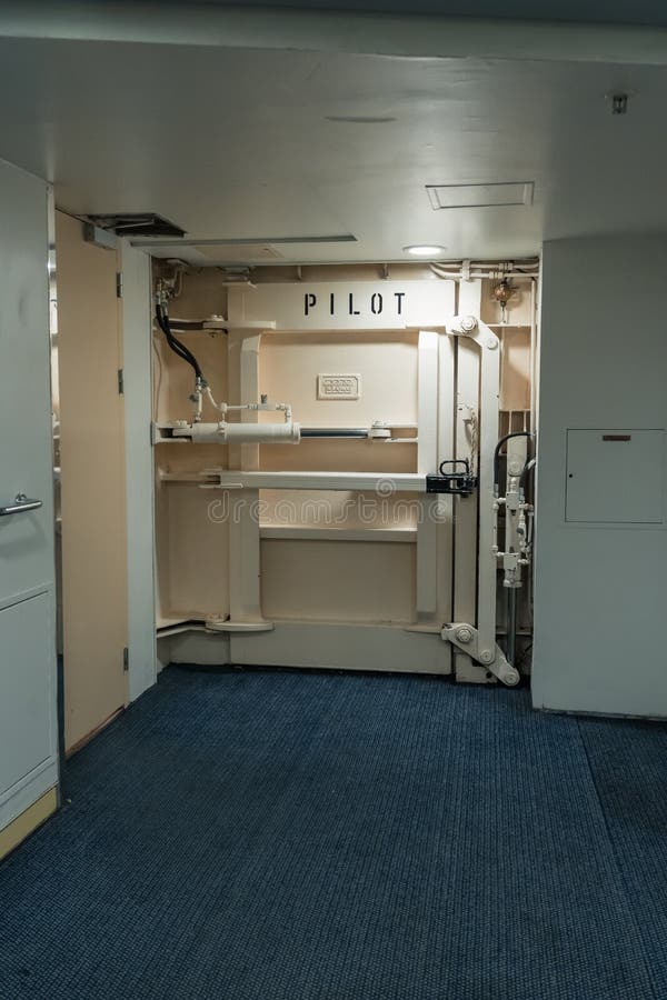 Pilot Door of MS Silja Symphony on Deck 3 Editorial Stock Image - Image ...